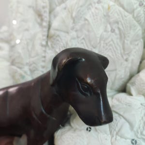 Vintage Red Copper Dog Garden Statues Collectible Home Decor Accent ...