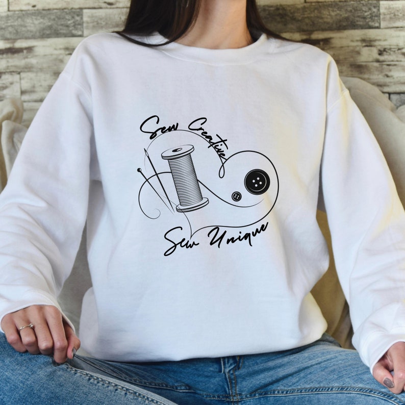 Sew Creative Sew Unique Svg Png Jpg - Gift for Seamstress, Sewist Lover, Sewing Sublimation ...