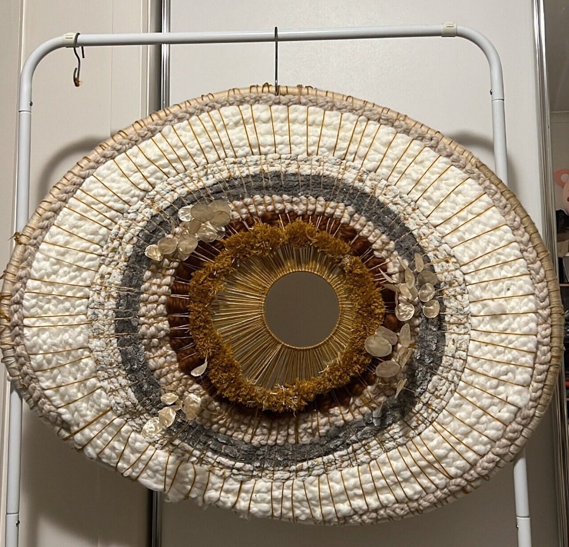 Large Organically Shaped Weave With Tufted Centre and Foliage - Etsy