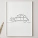 Minimalist Citroën 2CV Car Line Art Digital Download Car - Etsy