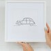 Minimalist Citroën 2CV Car Line Art Digital Download Car - Etsy