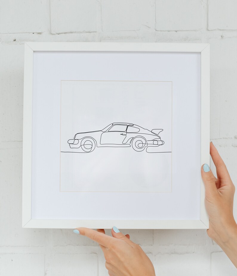 Rolled Posters Porsche 911 Minimal Line Art - Etsy
