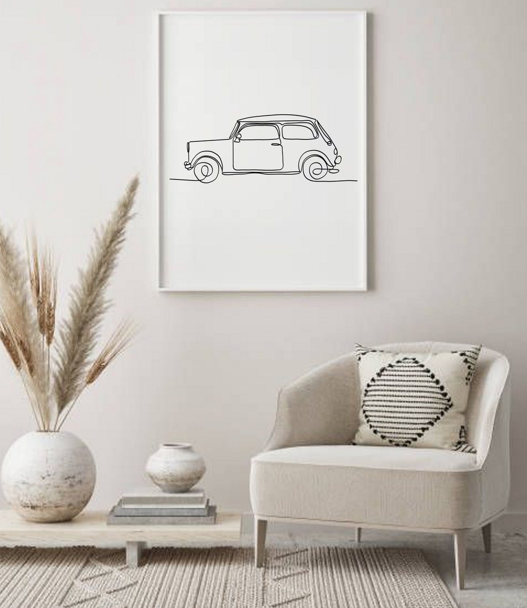 Original Mini Cooper Minimalist Art Poster - Etsy