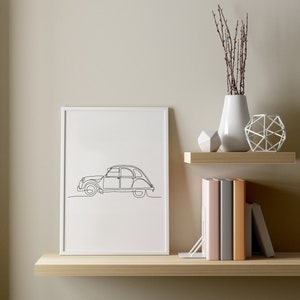 Minimalist Cars Line Art. Set of 4 (single Line Art). Instant Digital ...