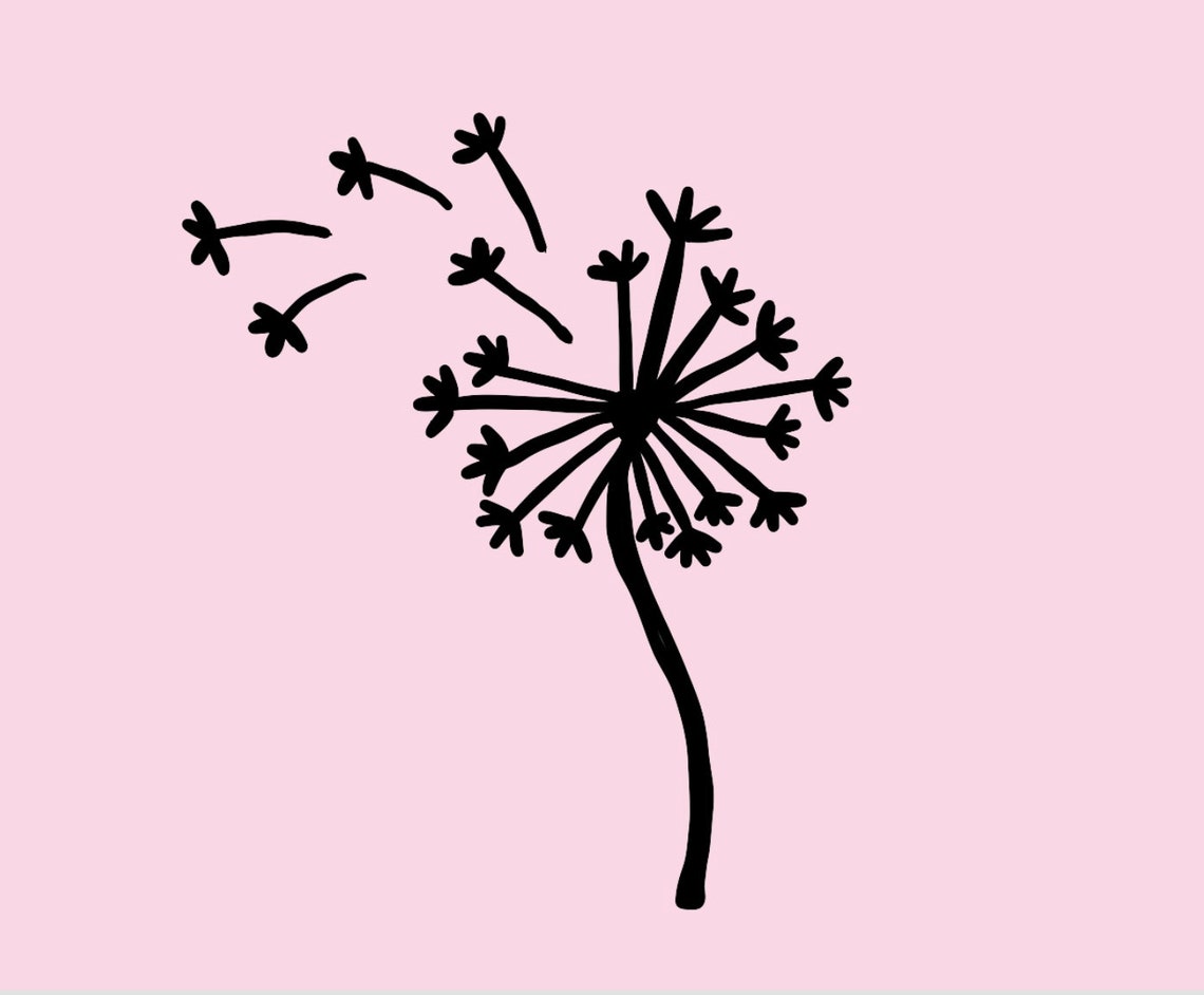 Plottdatei SVG Pusteblume Blume Plotter Datei SVG-Datei - Etsy.de