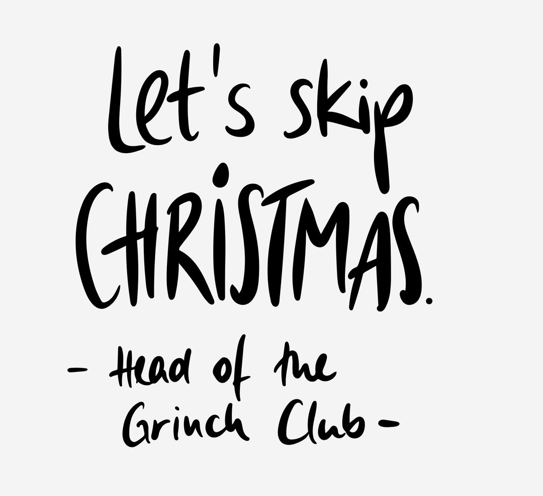 Let's Skip Christmas Plot File SVG File - Etsy