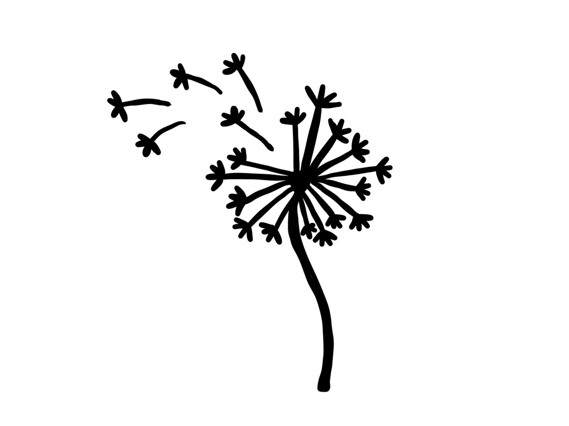 Plottdatei SVG Pusteblume Blume Plotter Datei SVG-Datei - Etsy.de