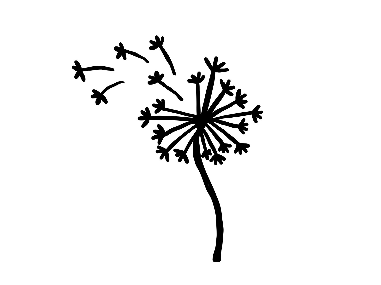 Plot File SVG Dandelion Flower Plotter File SVG File - Etsy