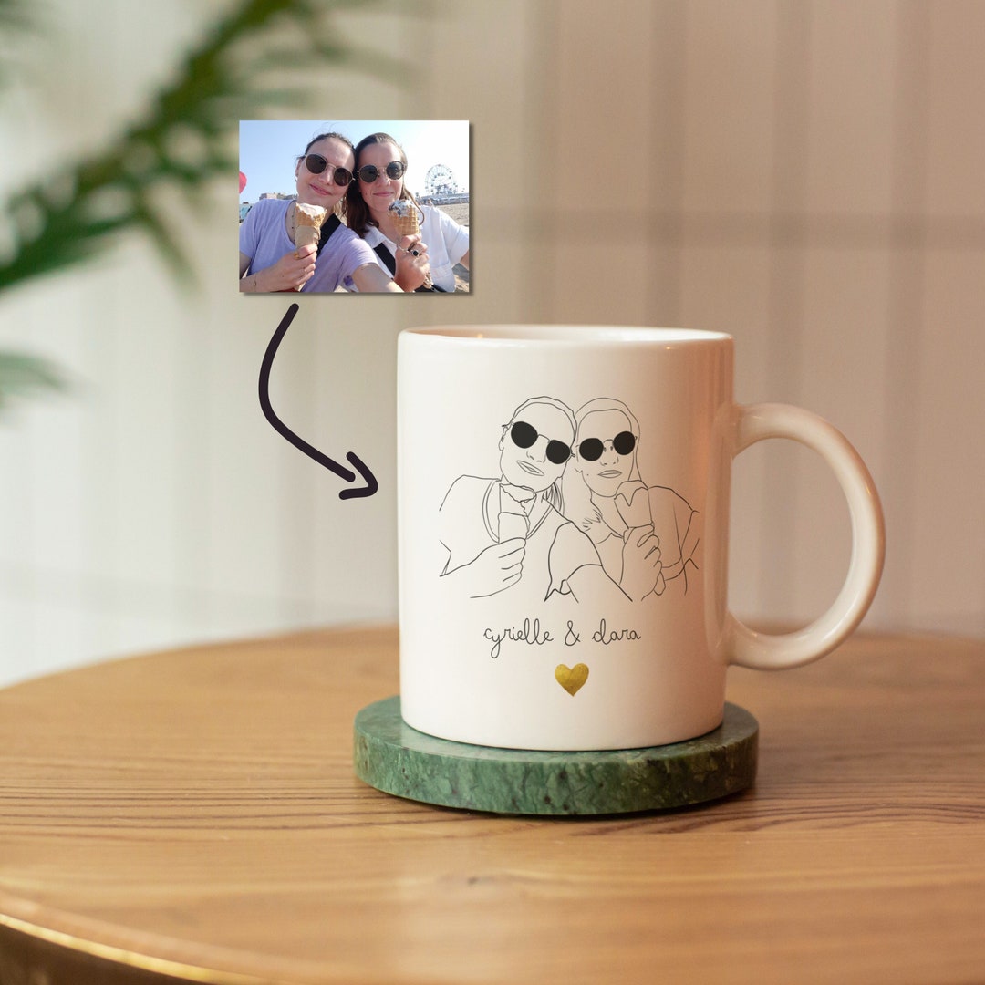 Personalized Gift Mug, Personalized Mug, Personalized Portrait Mug ...