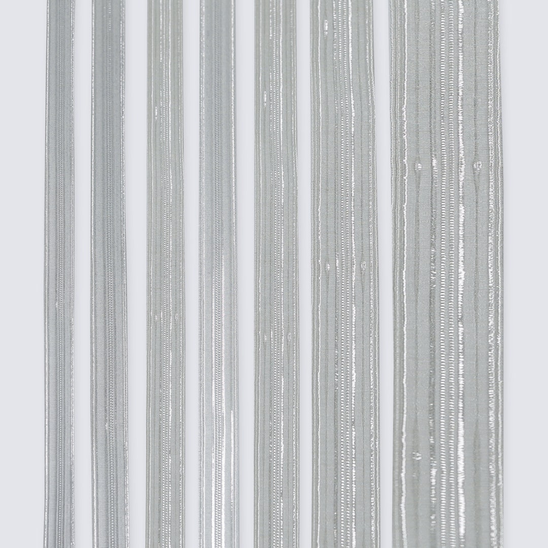 5-50 MM Silver Metallic Wire Yarn Braid Ribbon Army Uniform Cap Band ...