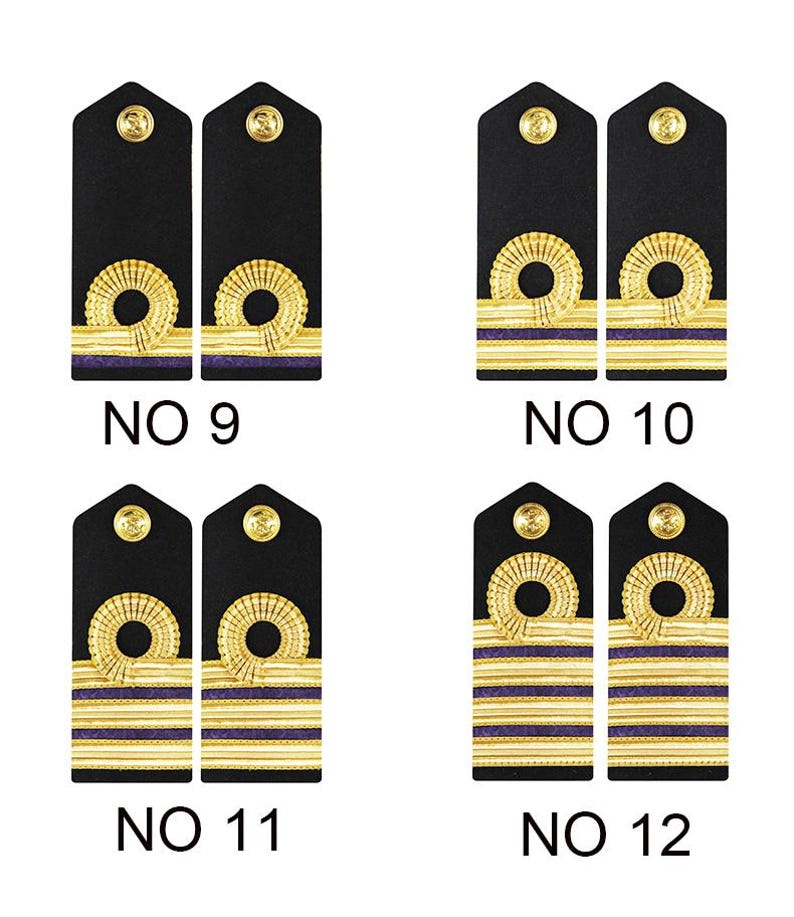 Handmade Bullion Braid Naval Epaulettes: British Navy Captain Shoulder ...