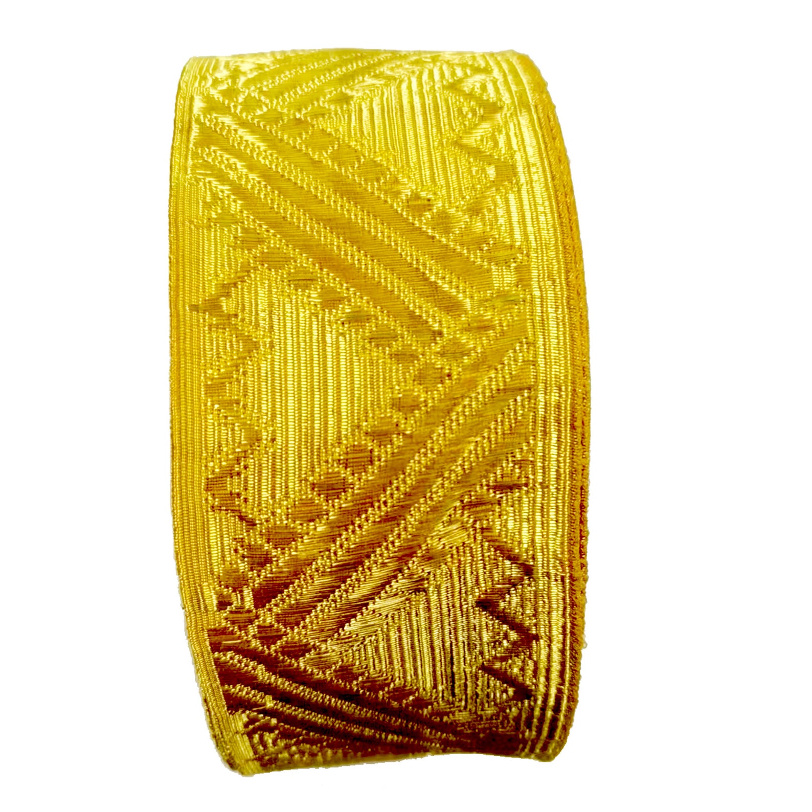 Golden Copper Wire Bullion Braid Trim: Military Garment Ribbon (50mm ...