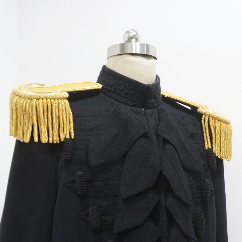 Gold Bullion Shoulder Epaulette With Fringe Embroidered Tassel - Etsy