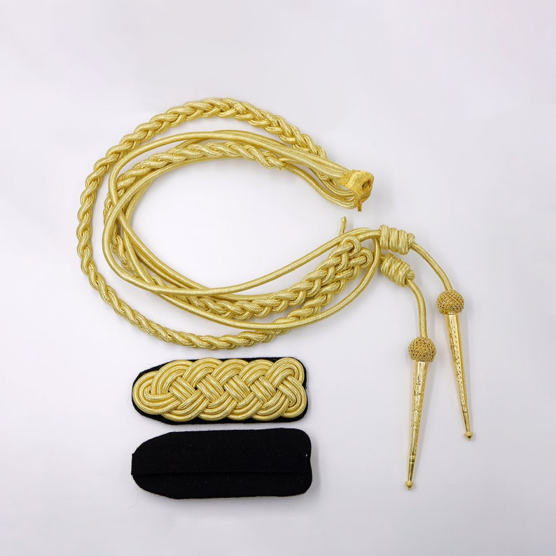 Bullion Wire Cord Aiguillette Epaulette Shoulder Epaulets for - Etsy