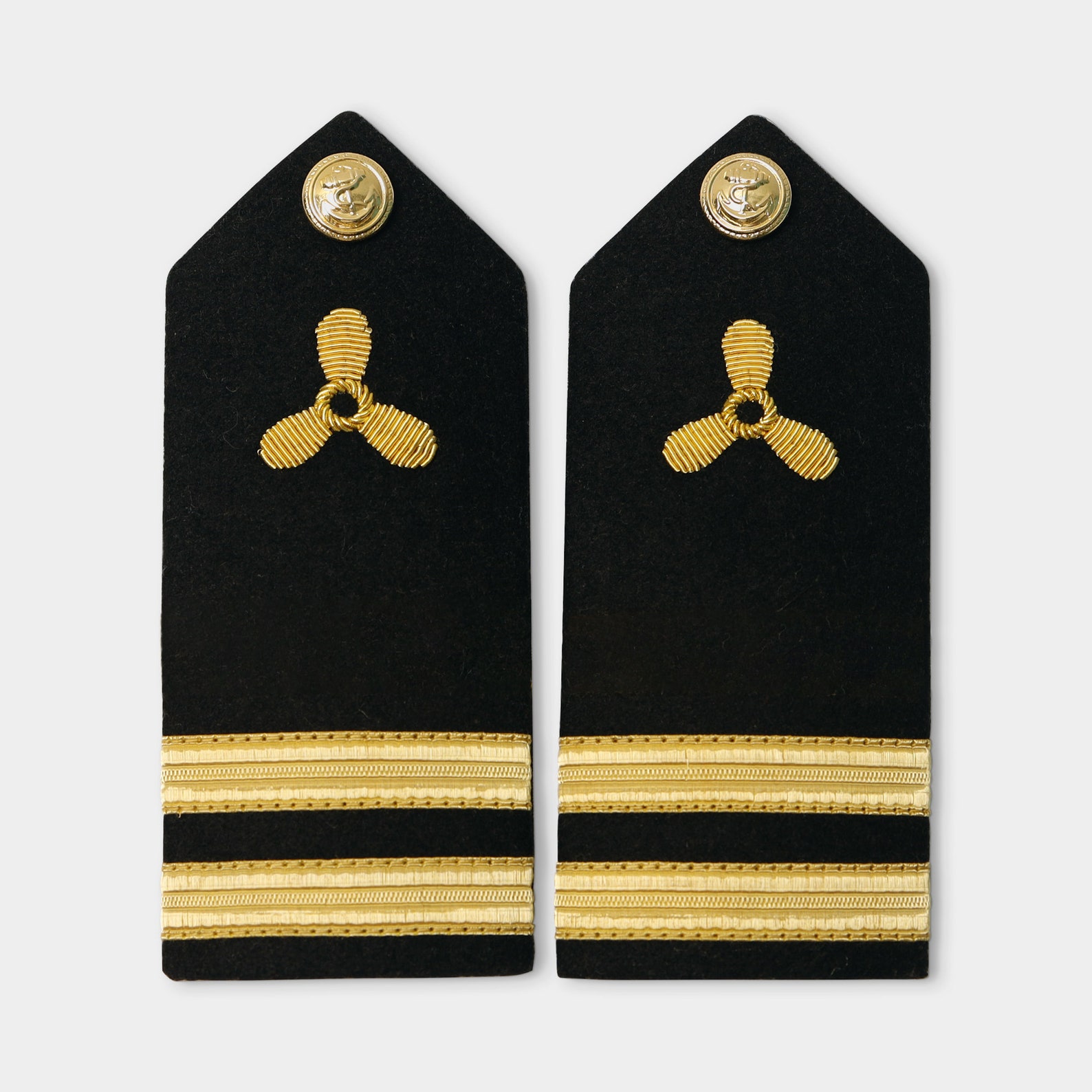 Military Navy Captain Shoulder Epaulettes: Handcrafted Rank Insignia - Etsy