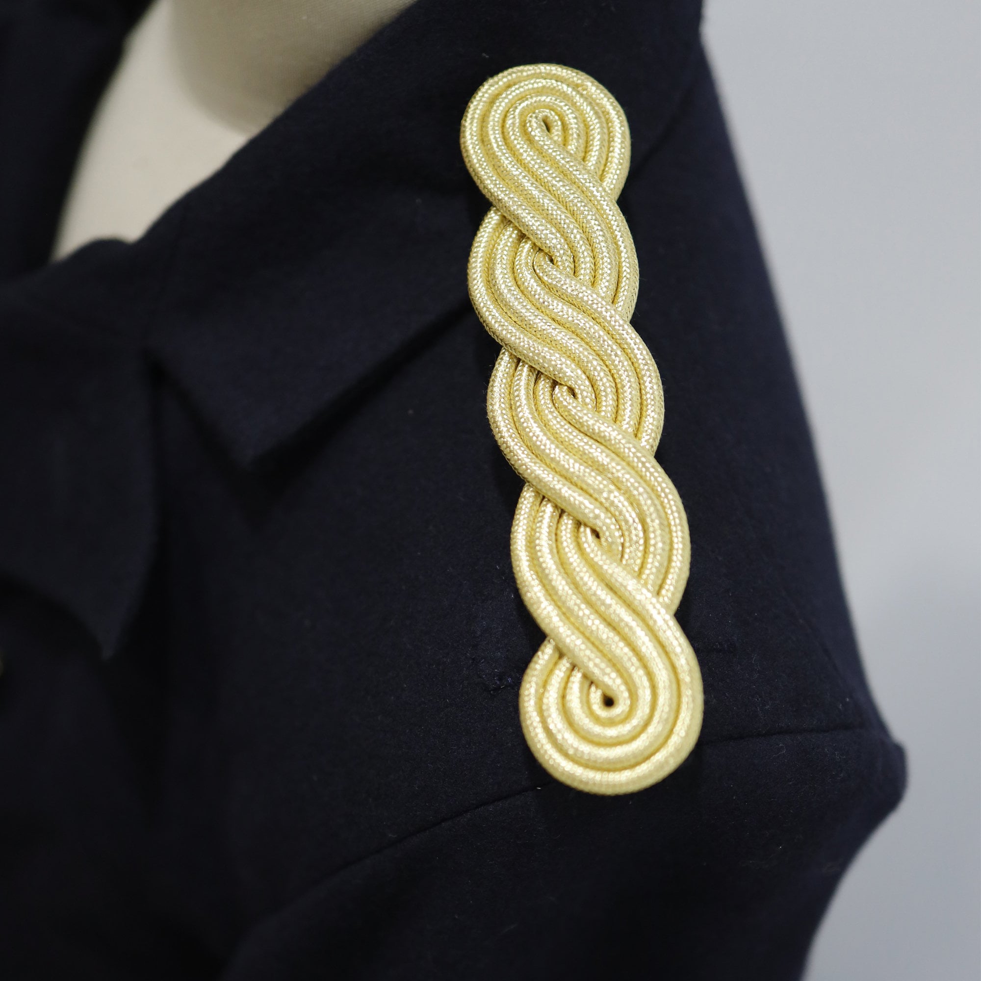 Gold Bullion Epaulette & Aiguillette Set: Military Costume Accessories ...