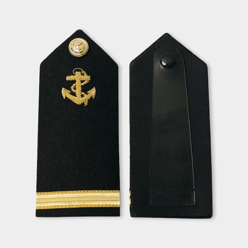 Military Navy Captain Shoulder Epaulettes: Handcrafted Rank Insignia - Etsy