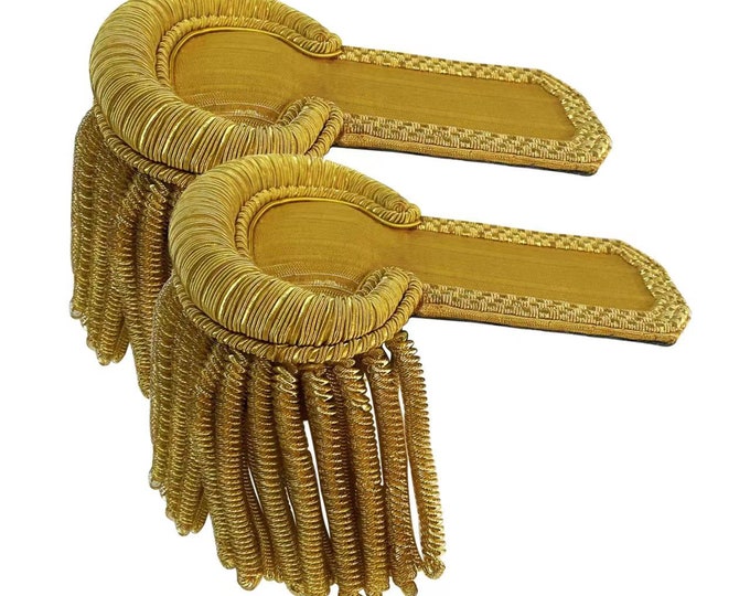 Modern Major General Epaulets in Dragonhide With Bouillon Fringe and ...