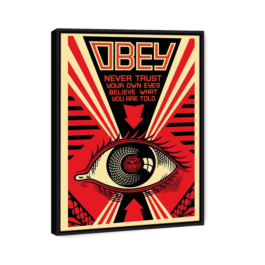 Obey Shepard Fairey Series Never Trust Your Own Eyes Wall Art - Etsy Italia