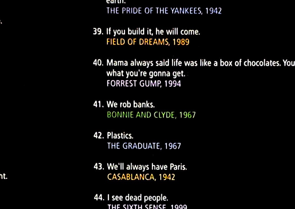 101 Movie Quotes Poster
