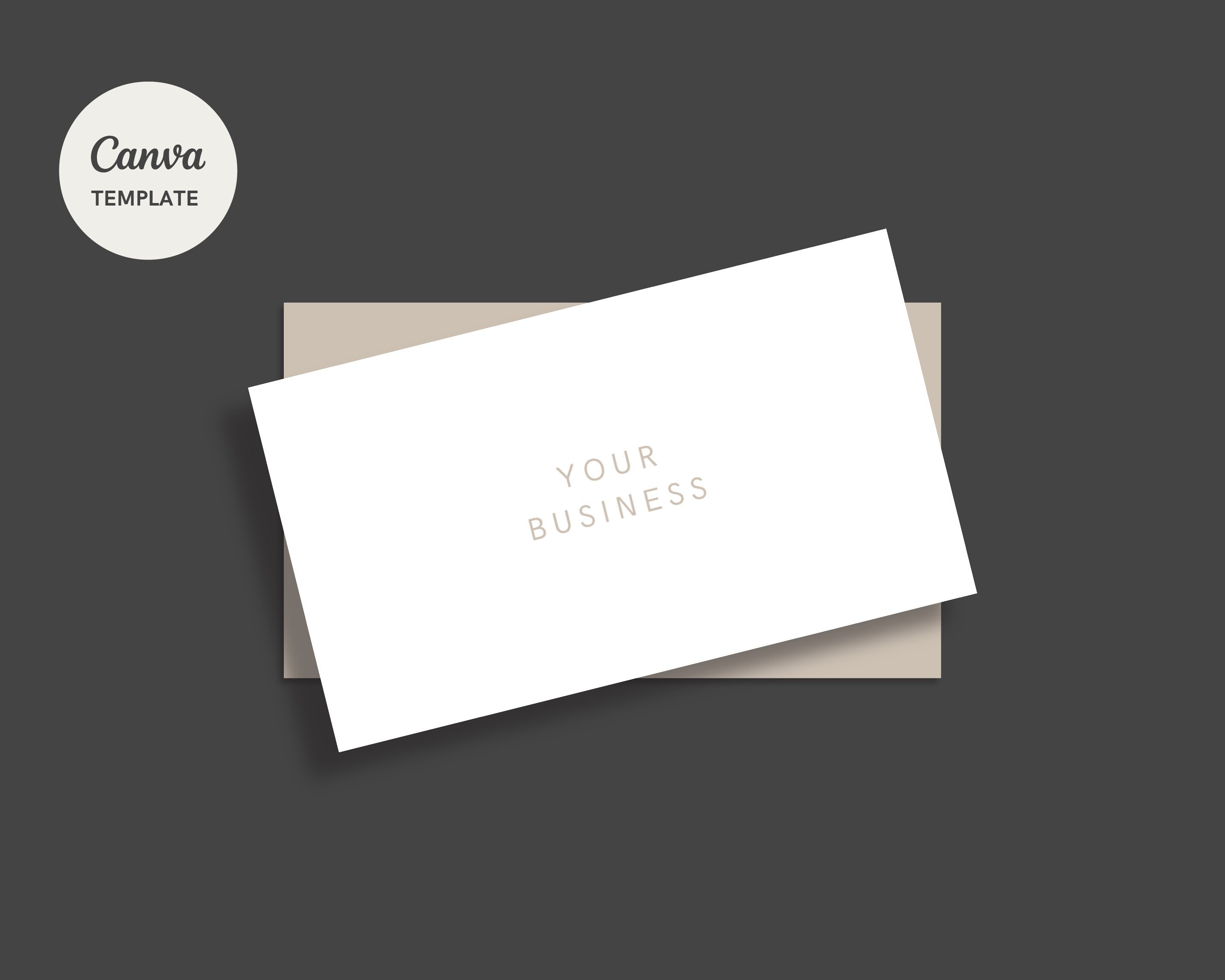 Editable Discount Code Card // Minimal Discount Card Template ...