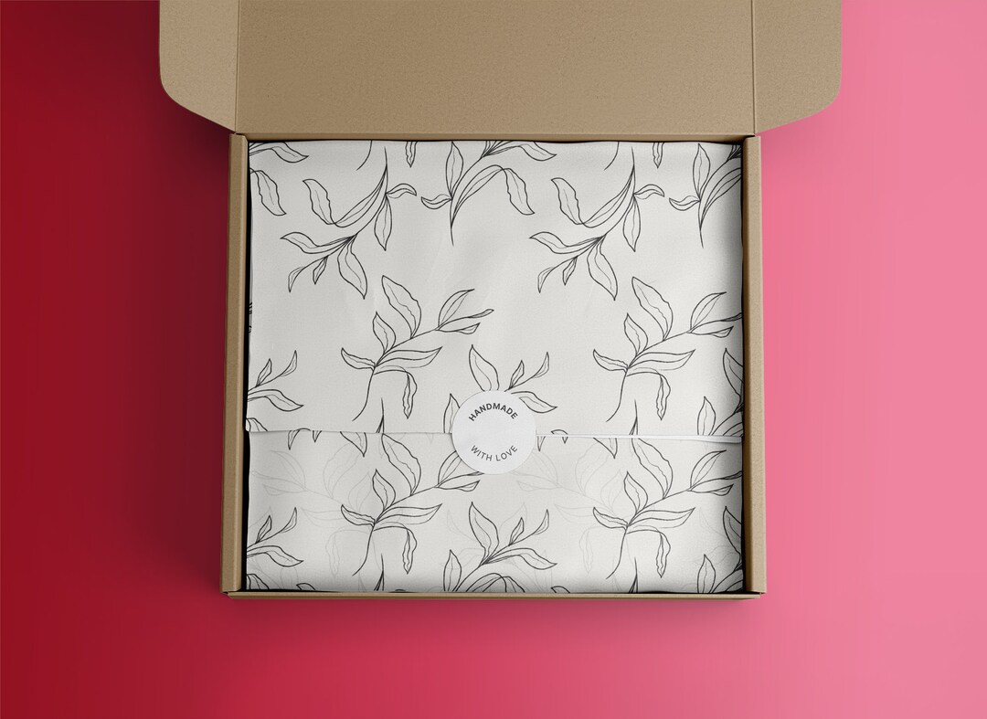 Tissue Paper Design // Wrapping Paper, Minimalist Paper, Digital Paper ...