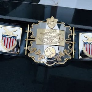 AWA World Heavyweight Wrestling Championship Title Belt - Etsy