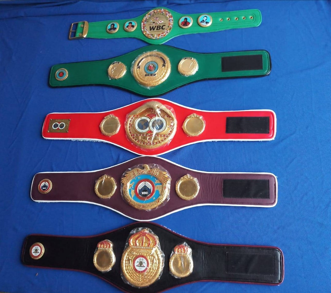 WBC IBF IBO Wba Wbo Mini Boxing Championship Title Belts - Etsy