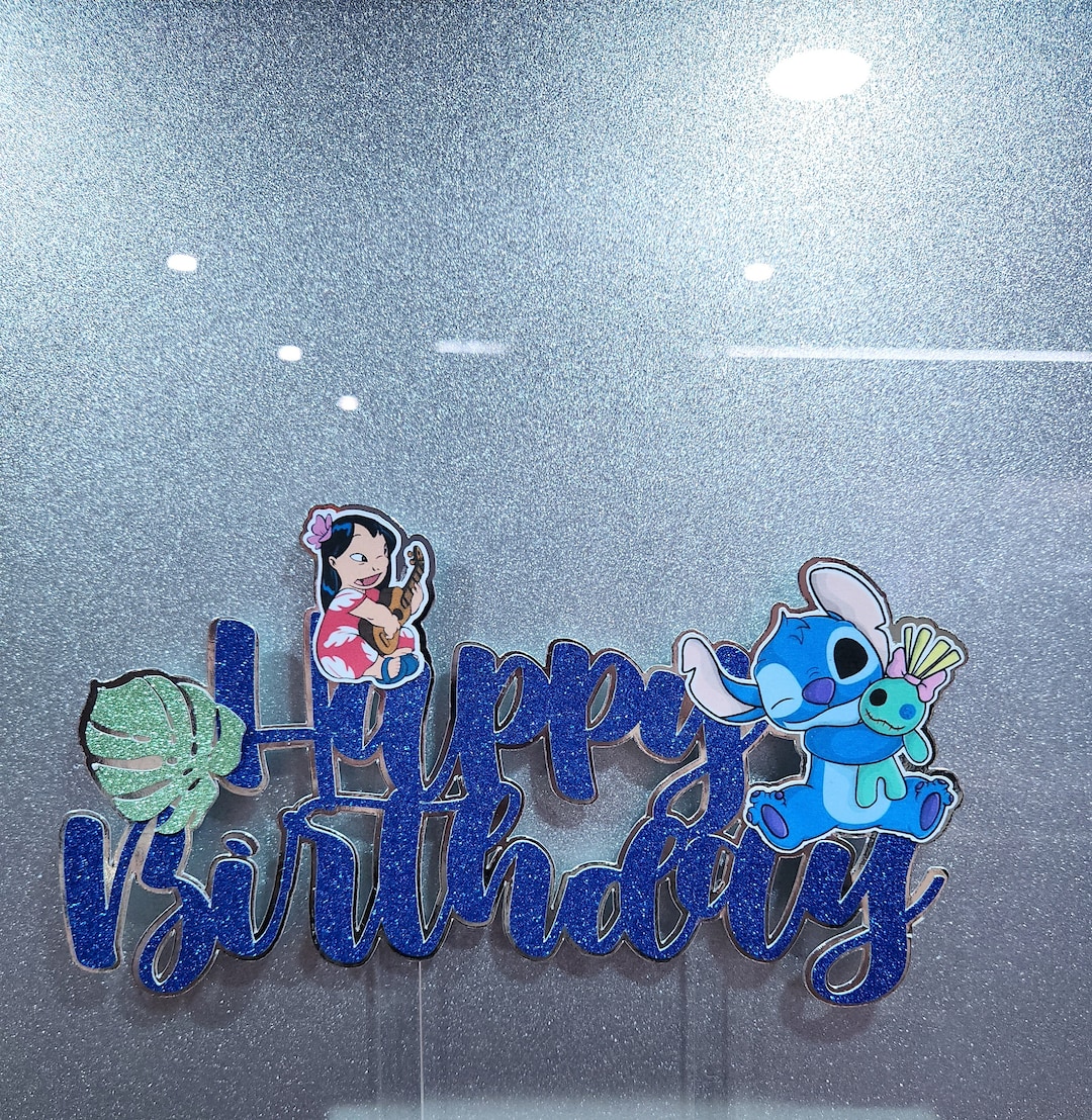 Lilo Cake Topper, Stitch Cake Topper, Lilo and Stitch Cake Topper ...