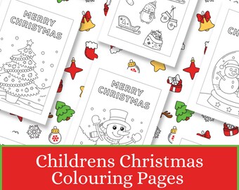 Christmas Colouring in Book Downloadable Printable 100 Pages Children's ...