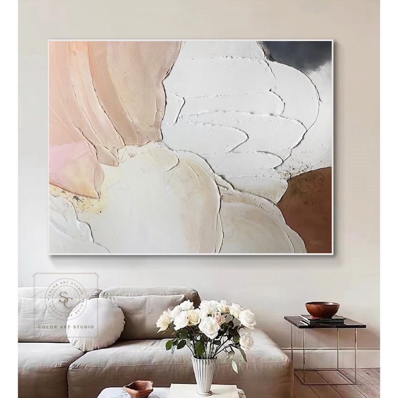 Neutral Abstract Art - Etsy