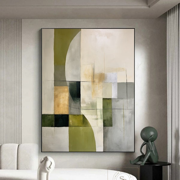 Green Abstract Art (You'll Love) - Etsy