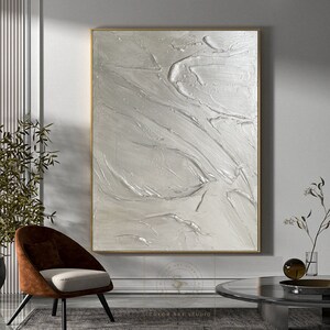Silver Abstract Painting Silver Abstract Art Silver 3d Texture Silver ...