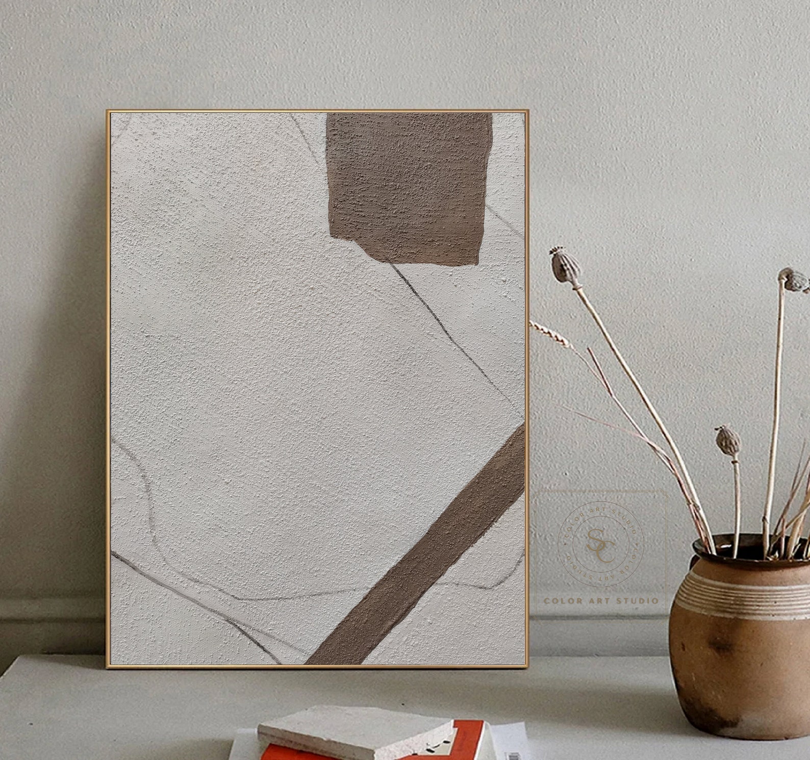 White Abstract Painting White Minimalist Painting on Canvas - Etsy