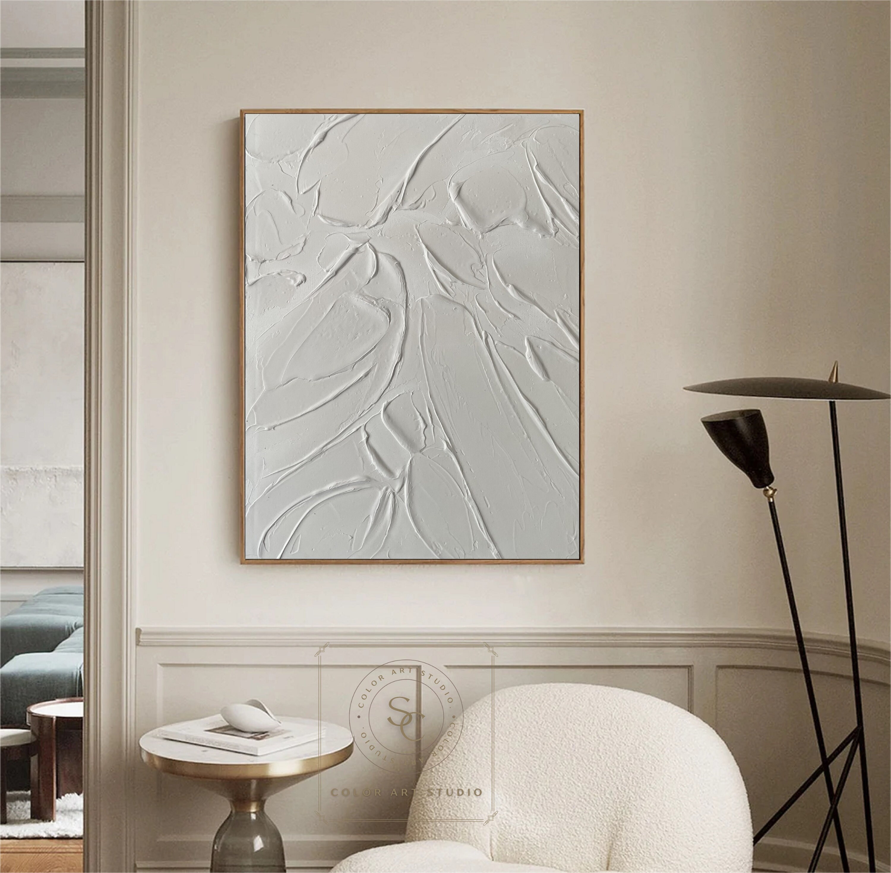 White Abstract Art White 3d Texture White Abstract Wall Art - Etsy