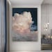 White Cloud Wall Art Large Cloudy Sky Painting Original Cloud Oil ...