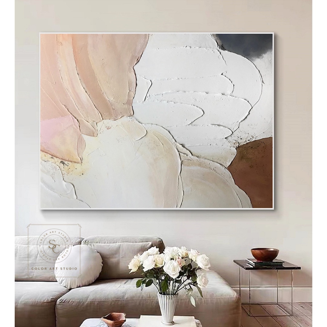 Large Abstract Canvas Art Original Abstract Painting 3D Texture Art ...