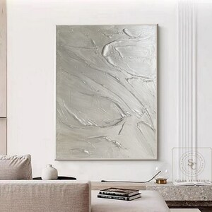Silver Abstract Painting Silver Abstract Art Silver 3d Texture Silver ...