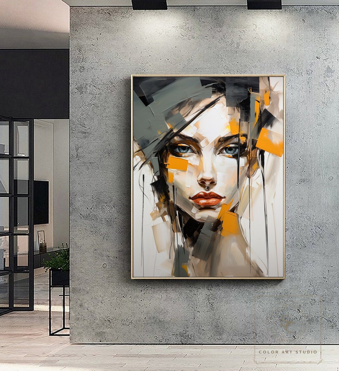 Figure Abstract Painting Original Woman Painting Lady Abstract Painting ...