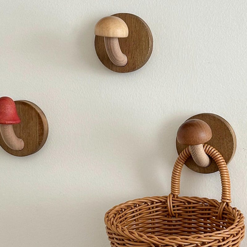 Wooden Wall Hooks - Etsy