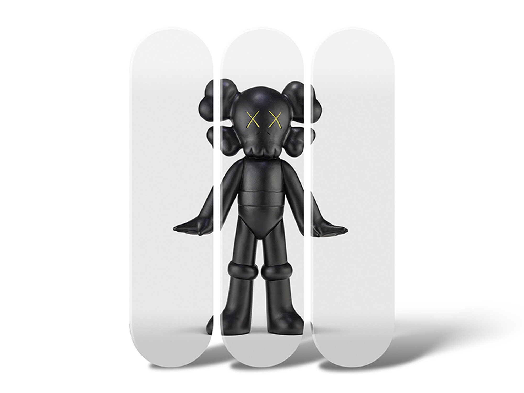 Kaws Robot Black Skateboard Art, Wall Decor, Aesthetic Wall Art Pro-grade Maple Skateboards Home ...