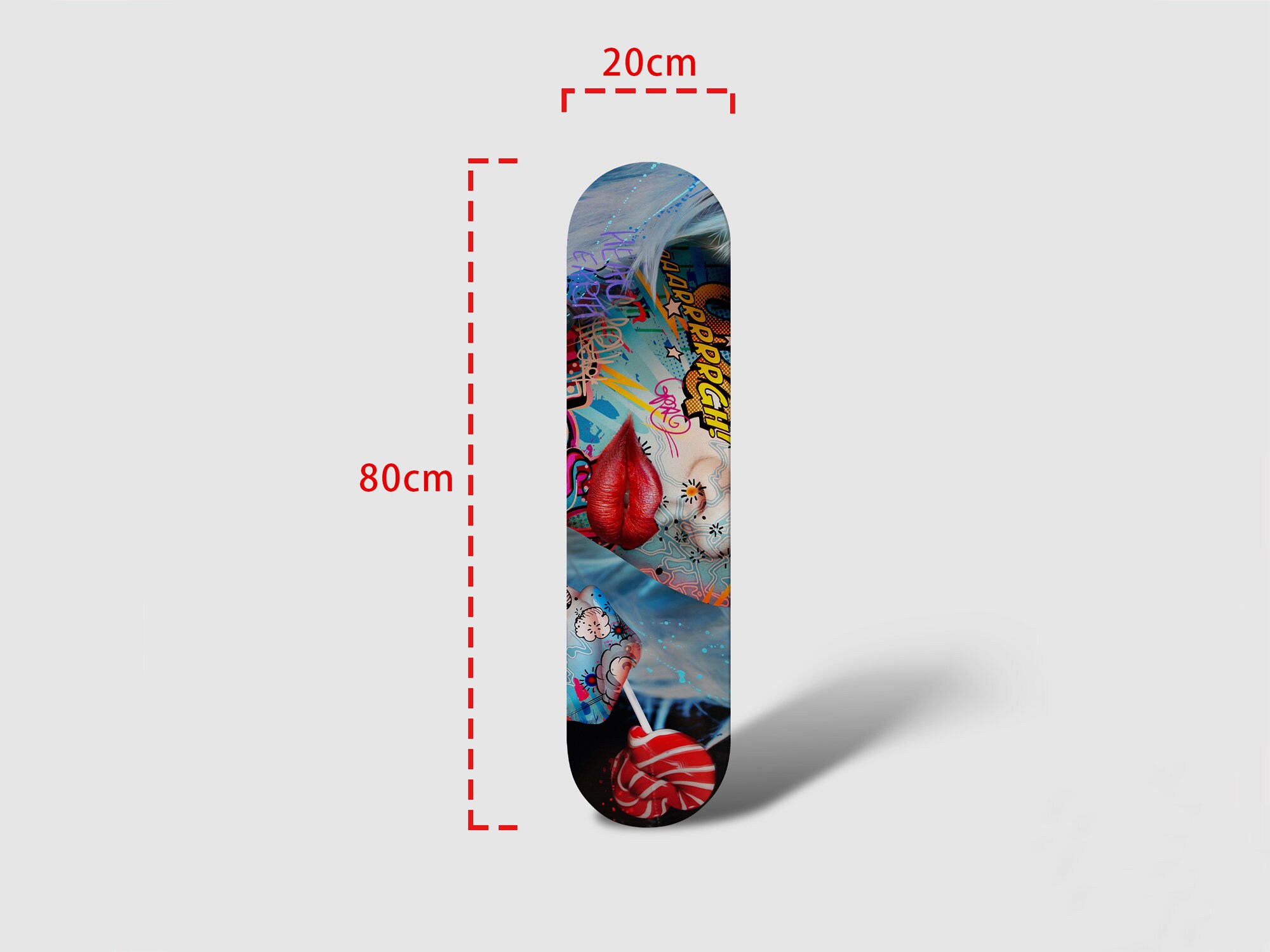 Set of 3pcs Pop Art Skateboard Deck Wall Art, Wall Hanged Room ...