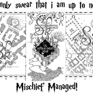 Digitized and Enhanced Harry Potter Map - Etsy