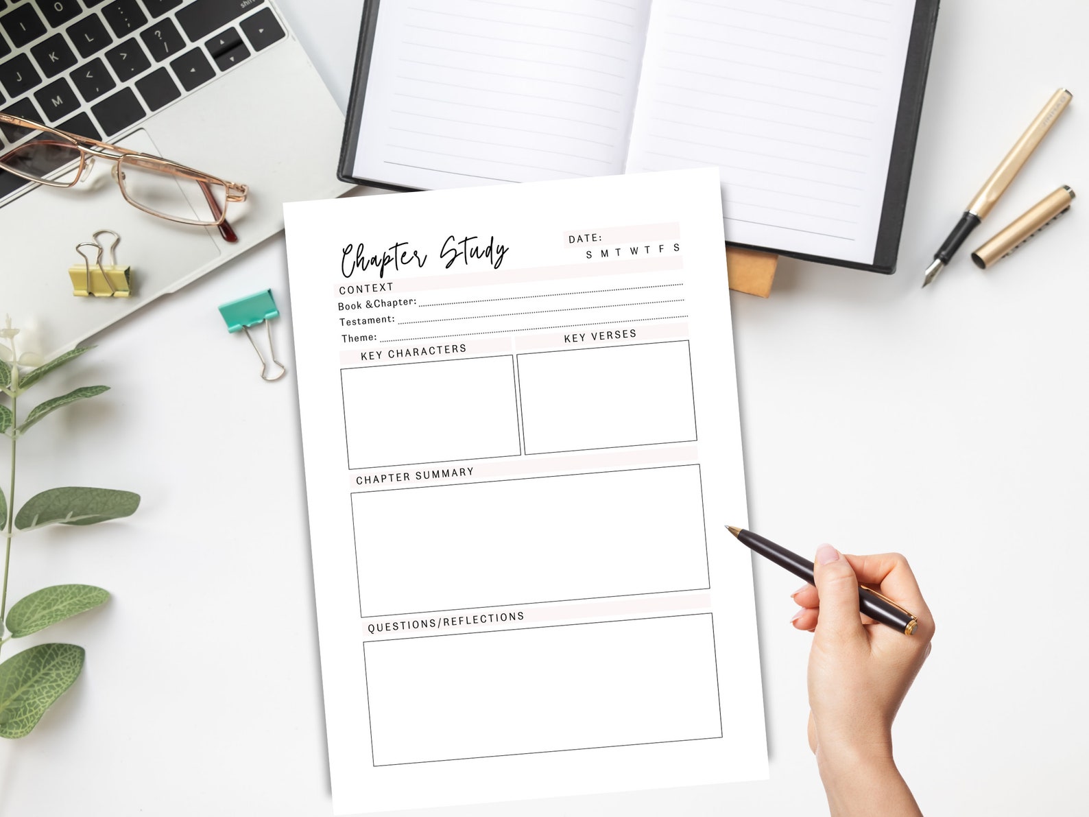 Bible Study Printables | Chapter Study Printable | Bible Chapter Study ...