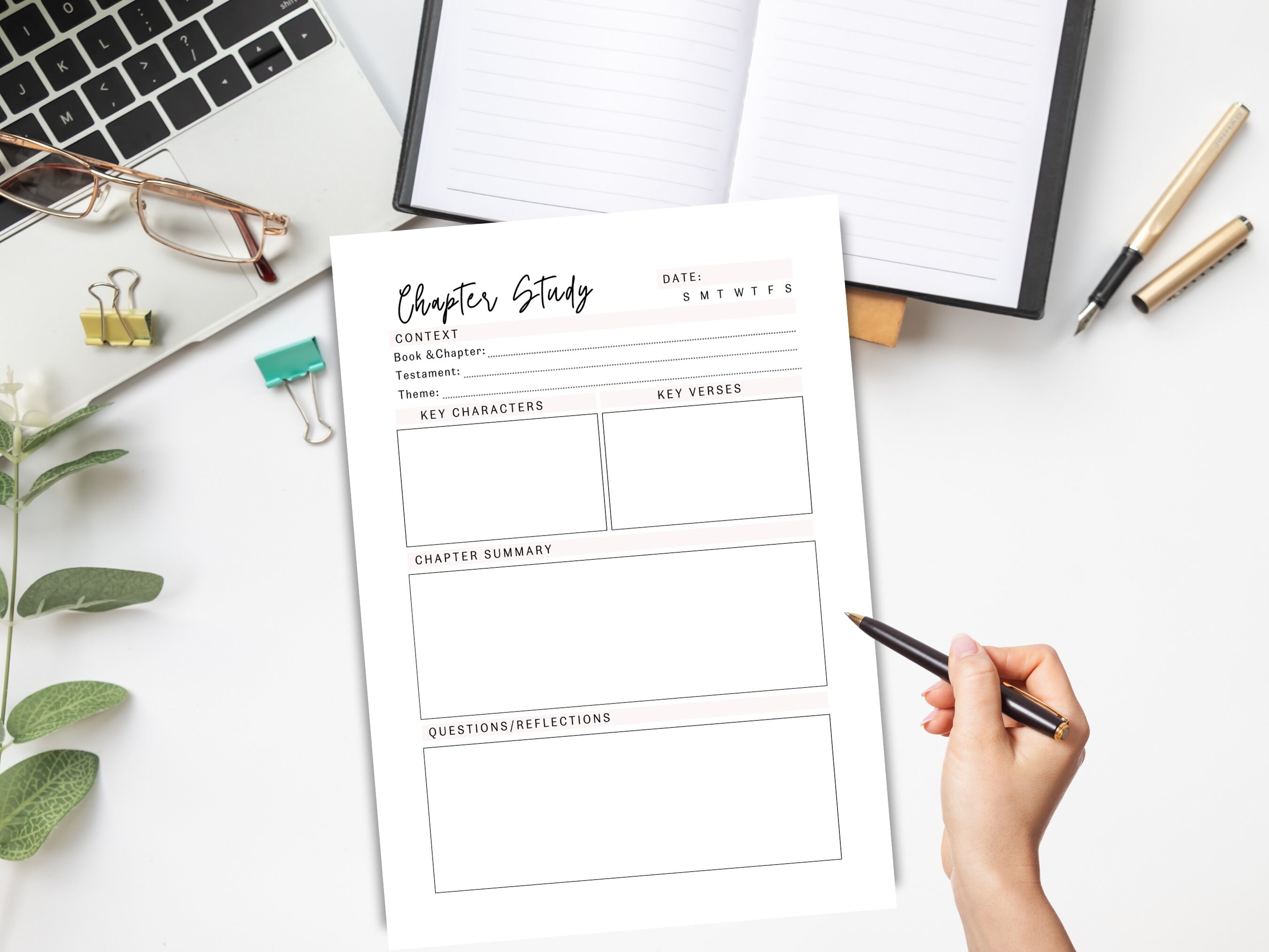 Bible Study Printables | Chapter Study Printable | Bible Chapter Study ...