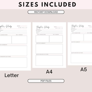 Bible Study Printables | Chapter Study Printable | Bible Chapter Study ...