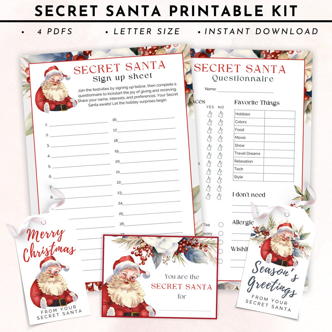 Secret Santa Kit | Office Coworkers | Christmas Gift Exchange ...
