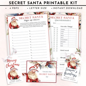 Secret Santa Kit | Office Coworkers | Christmas Gift Exchange ...