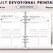 Daily Devotional Journal Printable | Bible Study Tools | - Etsy