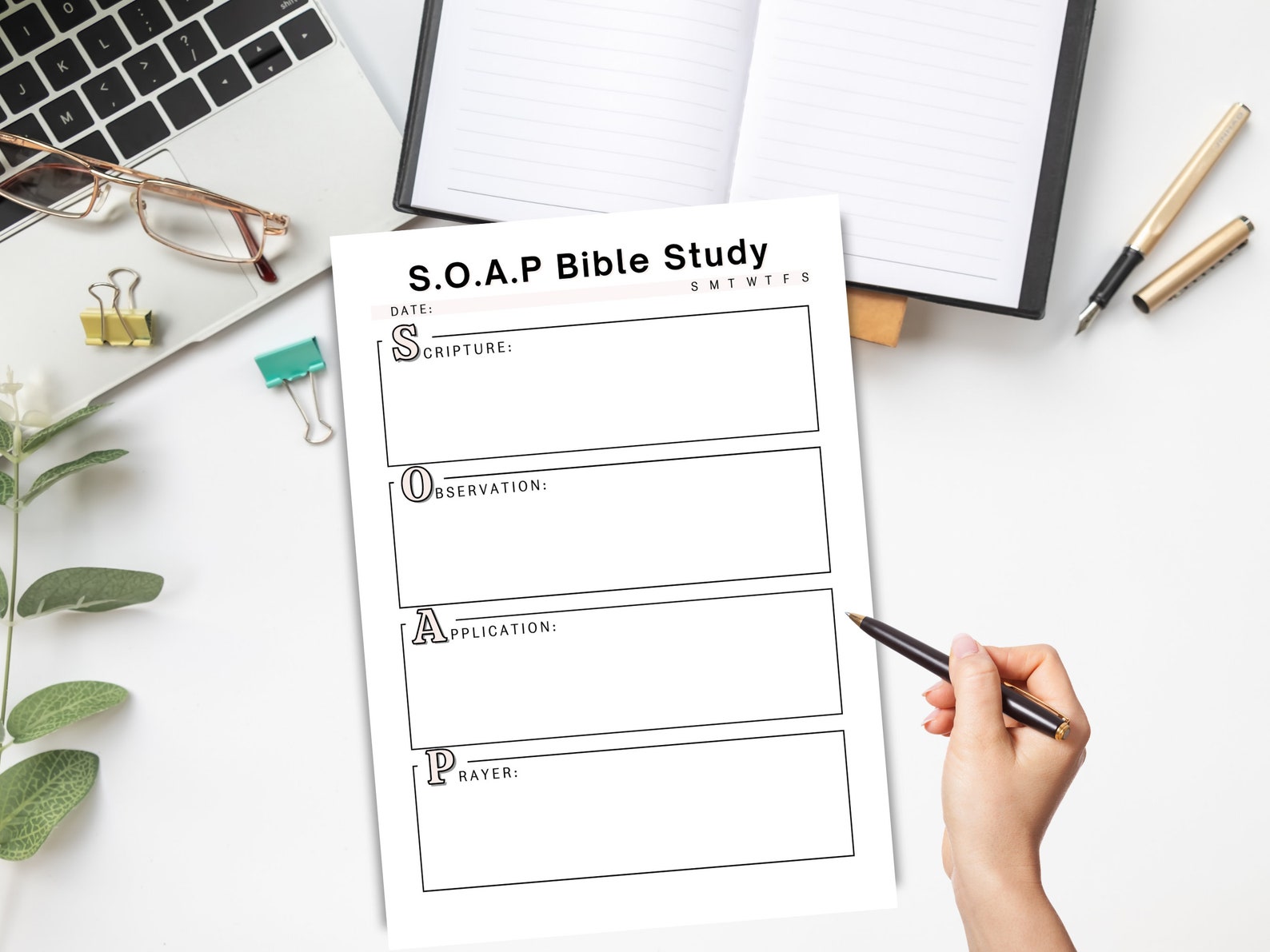 Soap Bible Study Method| Instant Download | Soap Bible Study Template ...